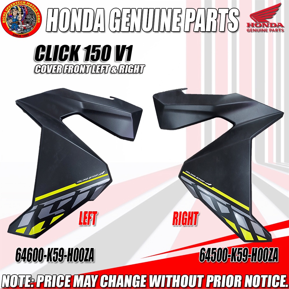 CLICK 150 V1 COVER FRONT (HPI) (GENUINE LH- 64600-K59-H00Z / RH- 64500 ...
