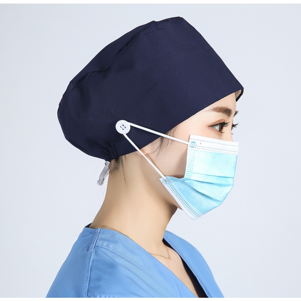 Doctor surgical cap nurse round cap cloth cap female breathable ...