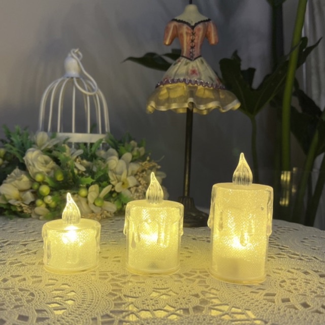 Mini LED candle romantic candlelight dinner light romantic confession ...