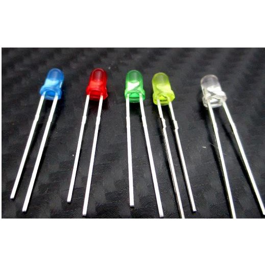 10pcs 3mm LED red led green led yellow led blue led white led 3mm light ...