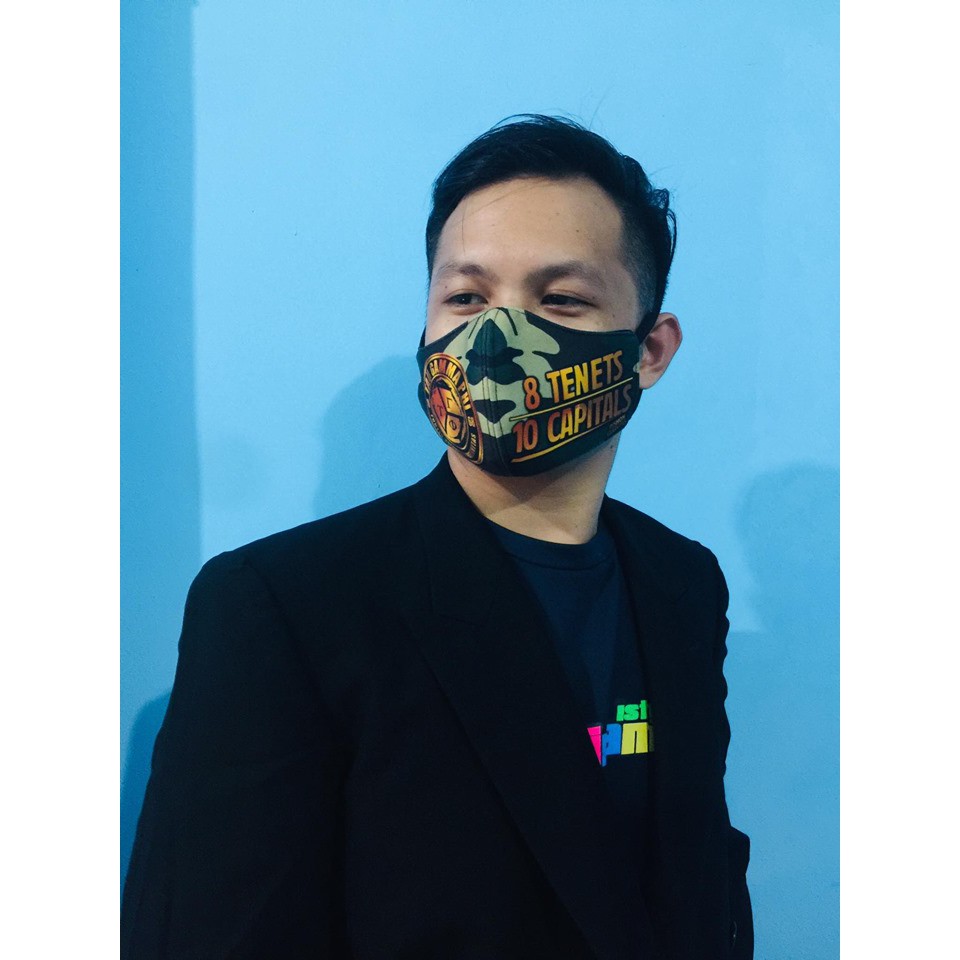 8 TENETS 10 CAPITALS (TRISKELION CODE OF CONDUCT) FULL SUBLIMATION FACE ...