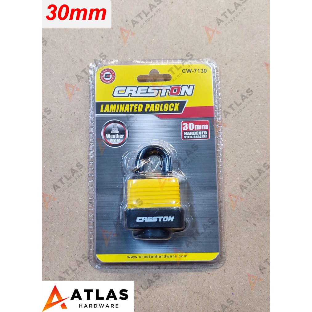Creston Laminated Padlock Heavy Duty Weather Proof 30mm/40mm/50mm ...