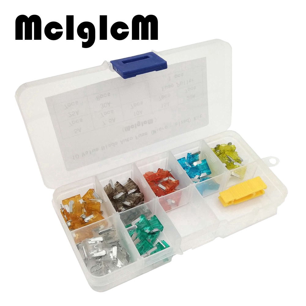 50pcs Fuse Box Auto Micro Fuse Blade Mixed Car Fuse Kit Assortment ...