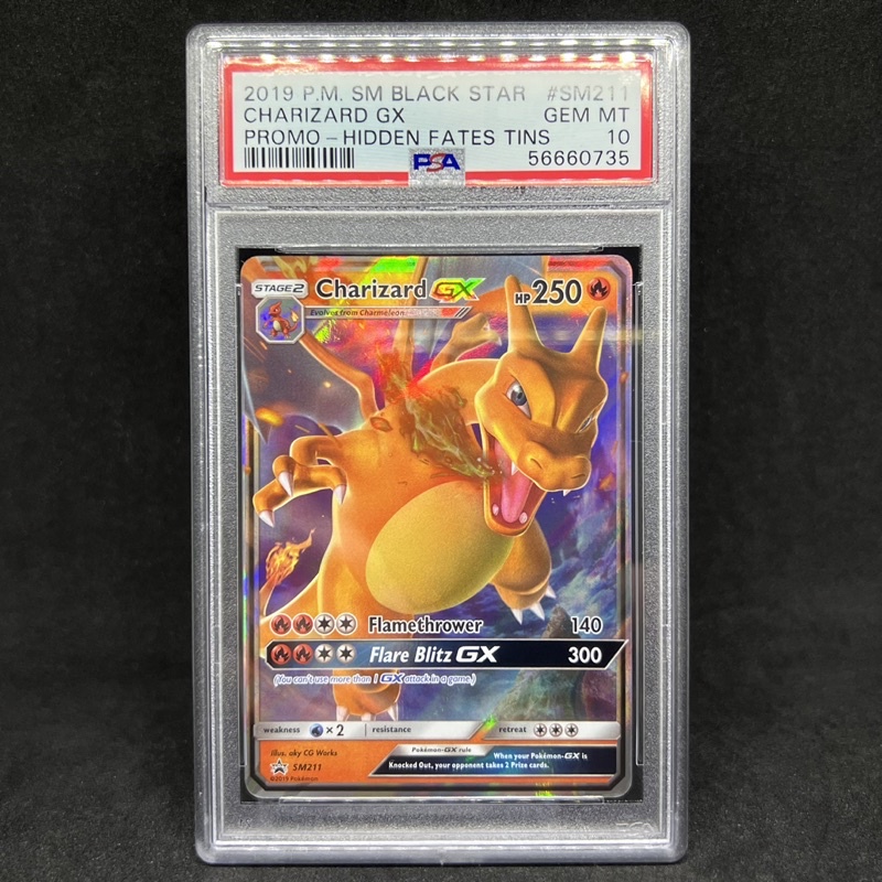 Pokemon TCG PSA 10 Charizard GX Ultra Rare Promo SM211 2019 Gem Mint ...