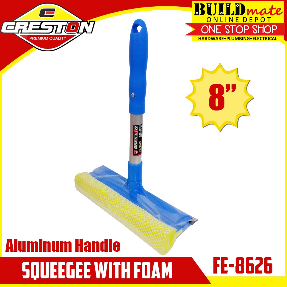CRESTON Aluminum Handle Squeegee with Foam 8" FE-8626 | Shopee Philippines