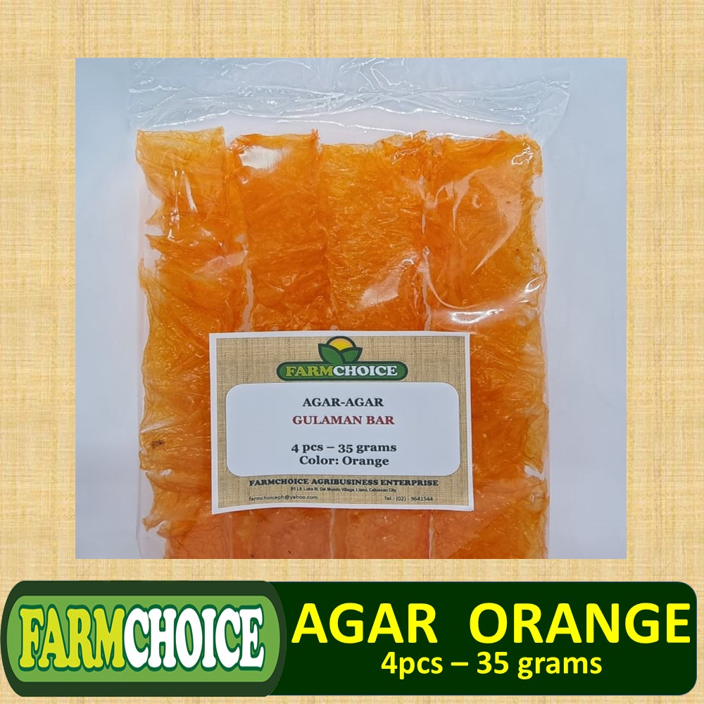 Agar Agar Bar / Gulaman Bar - 4 pcs color Orange | Shopee Philippines