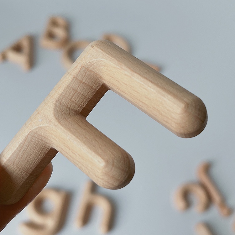 Educational Baby Toys Log Wooden English Letter Set Word Scrapbooking ...