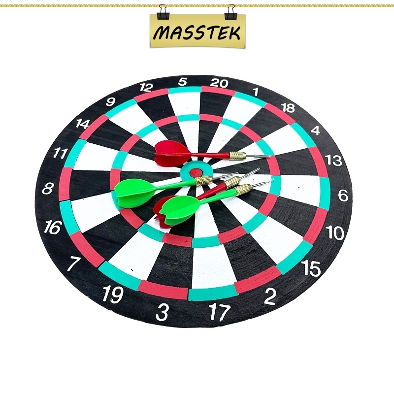 MASSTEK @Johor Double-sided 12 inch Dart Board Sport Game with 4pcs ...