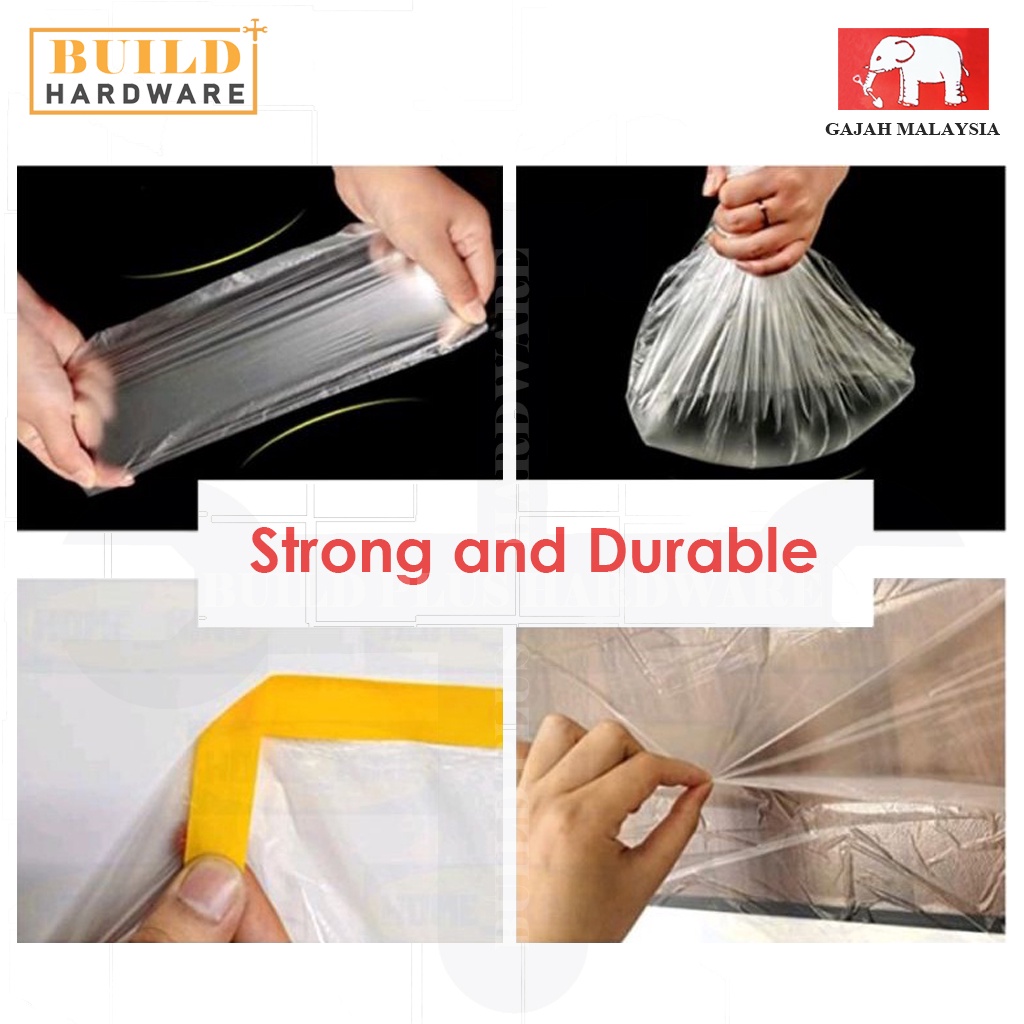 GAJAH Masking Film PE Sheet Mat Multipurpose Drop Plastic Protective ...