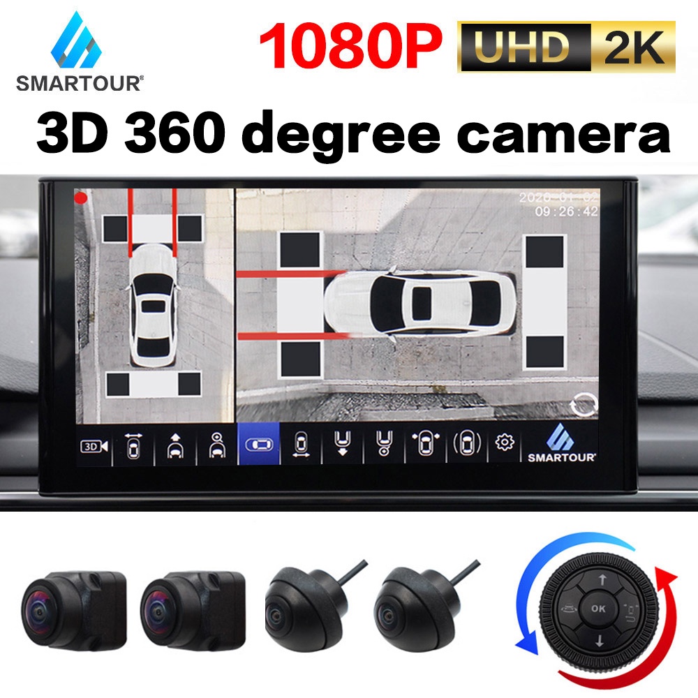 Smartour Bird View 1080P 360 Degree 3D Car Bird view System Rear View ...