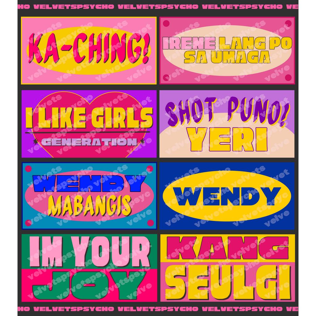 Red Velvet Jeepney Signboard Inspired Stickers (READ DESCRIPTION ...