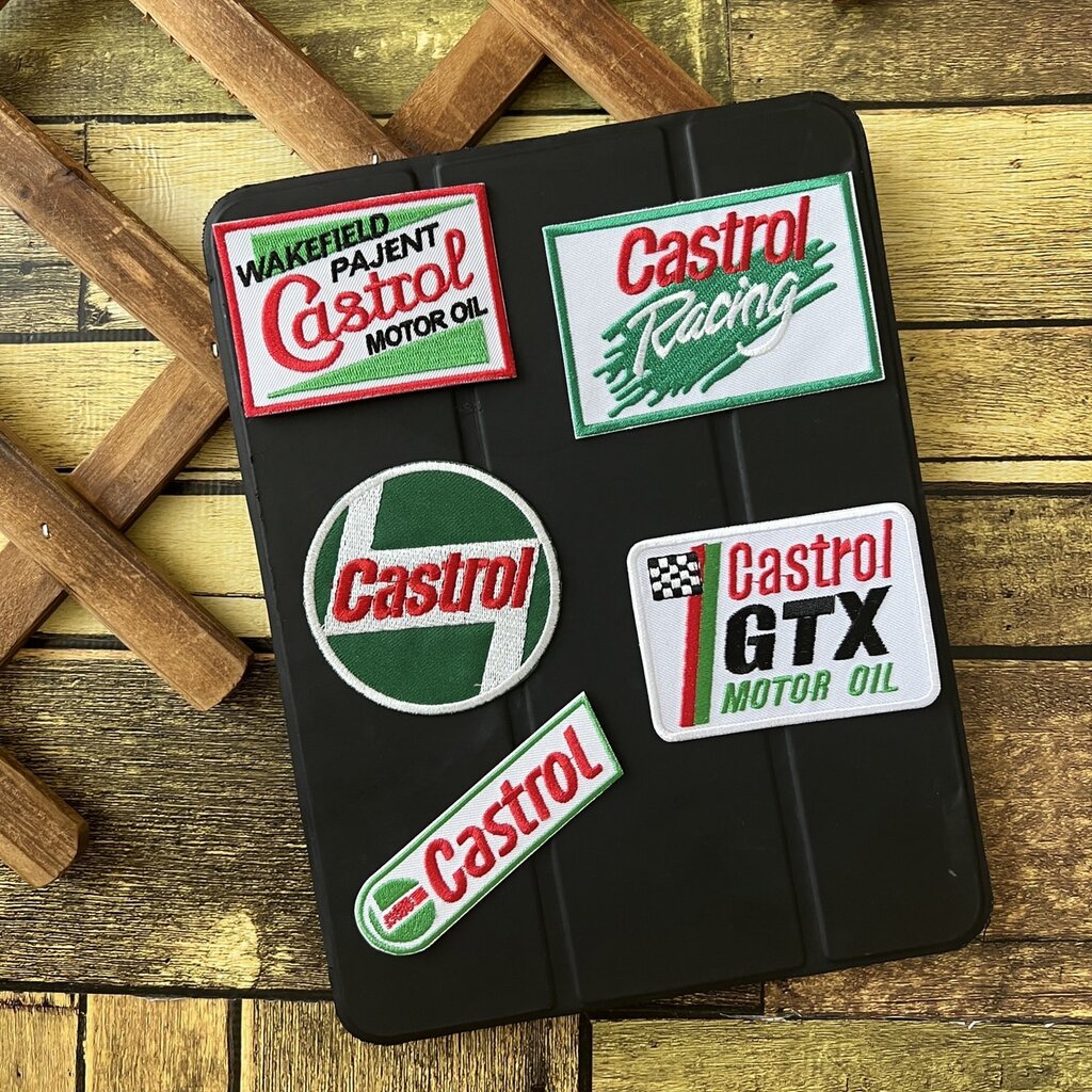 Castrol Iron on The Shirt The Arm Decorative Embroidery Clothes Hats ...