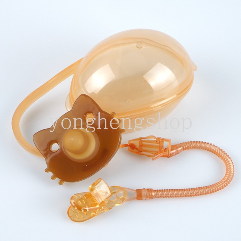 Cute Cartoon Round Head Flat Head Pacifier Baby Soother Pacifiers with ...