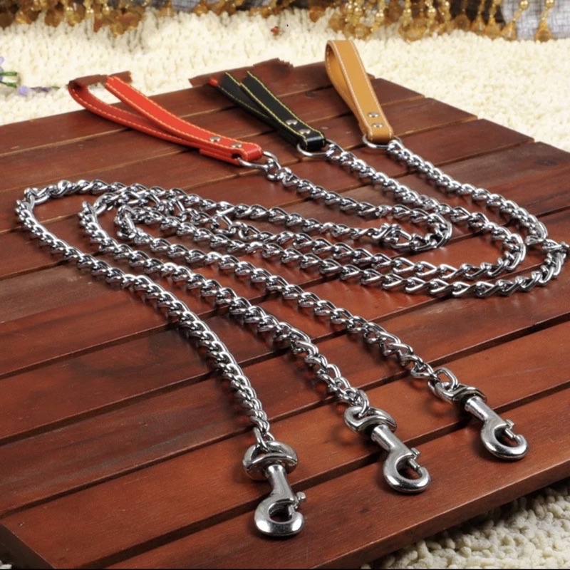 Extra Heavy Metal Strong Pet Dog Chain Leash (Size: 2.5cm*120cm ...