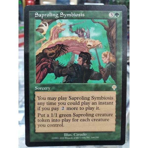 Magic: The Gathering(MTG) Card Saproling Symbiosis Invasion | Shopee ...