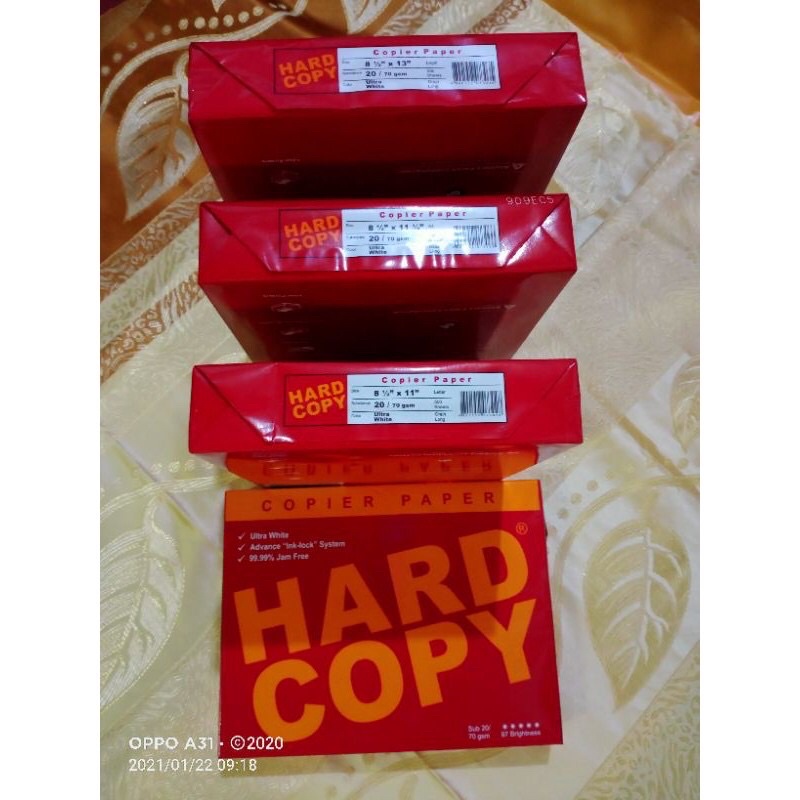 HARD COPY COPIER PAPER | Shopee Philippines