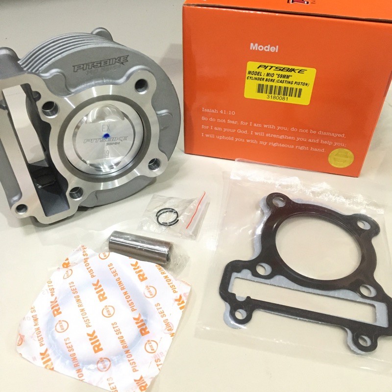 PITSBIKE Steel Cylinder Block Kit 59mm (MIO SPORTY) | Shopee Philippines