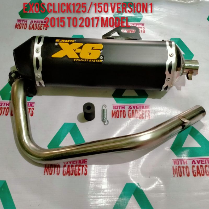 X6-Exos pipe for honda click version V1(150i/125i) | Shopee Philippines