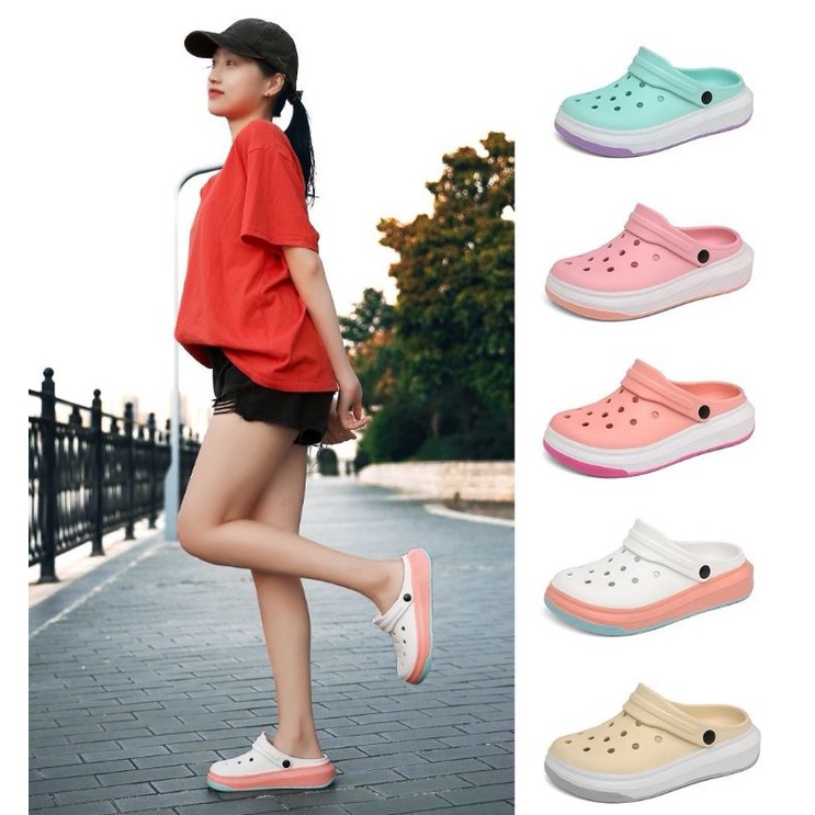 Crocs summer comfort slip on sandals for women | Shopee Philippines