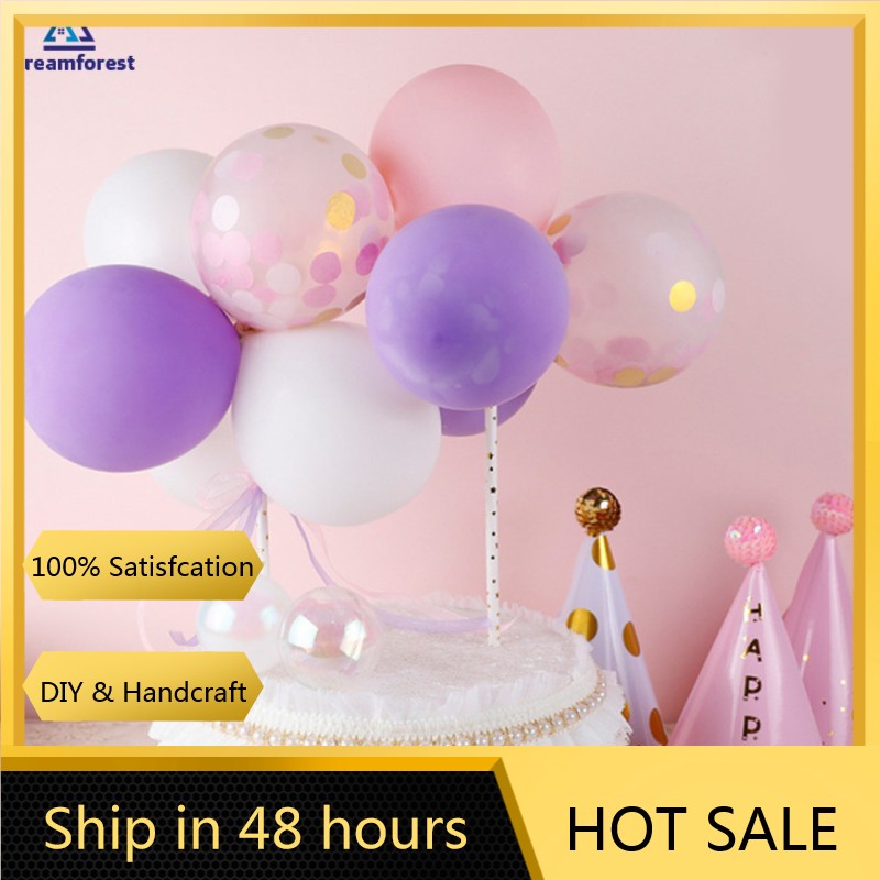 【CAKE TOPPER】DF 14Pcs/Pack 5Inch Balloon Cake Topper Cloud Shape ...