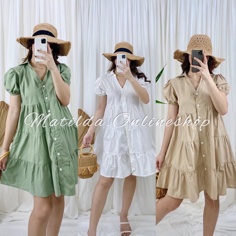 LILLY BUTTON DRESS | matilda.clothing | Shopee Philippines
