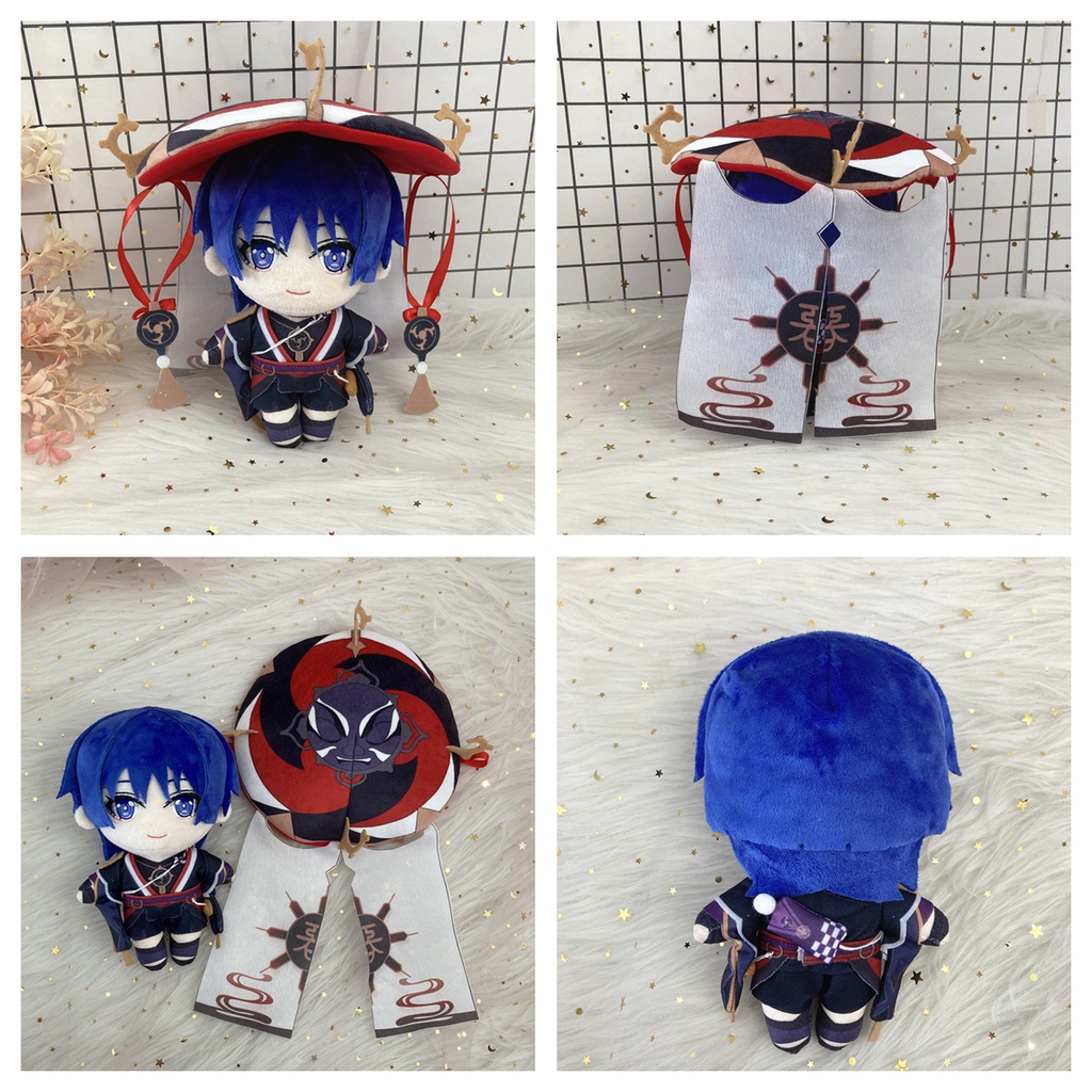 Genshin Impact Plush Toy Mona Anime Yoimiya Eula Ye Lan Regrator Fischl ...