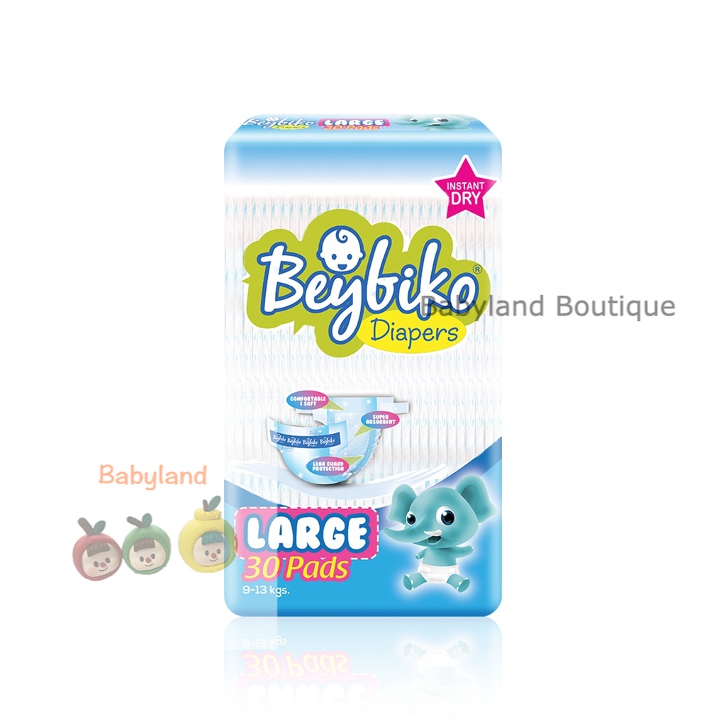 BEYBIKO DIAPER LARGE by 30pcs/Pack | Shopee Philippines
