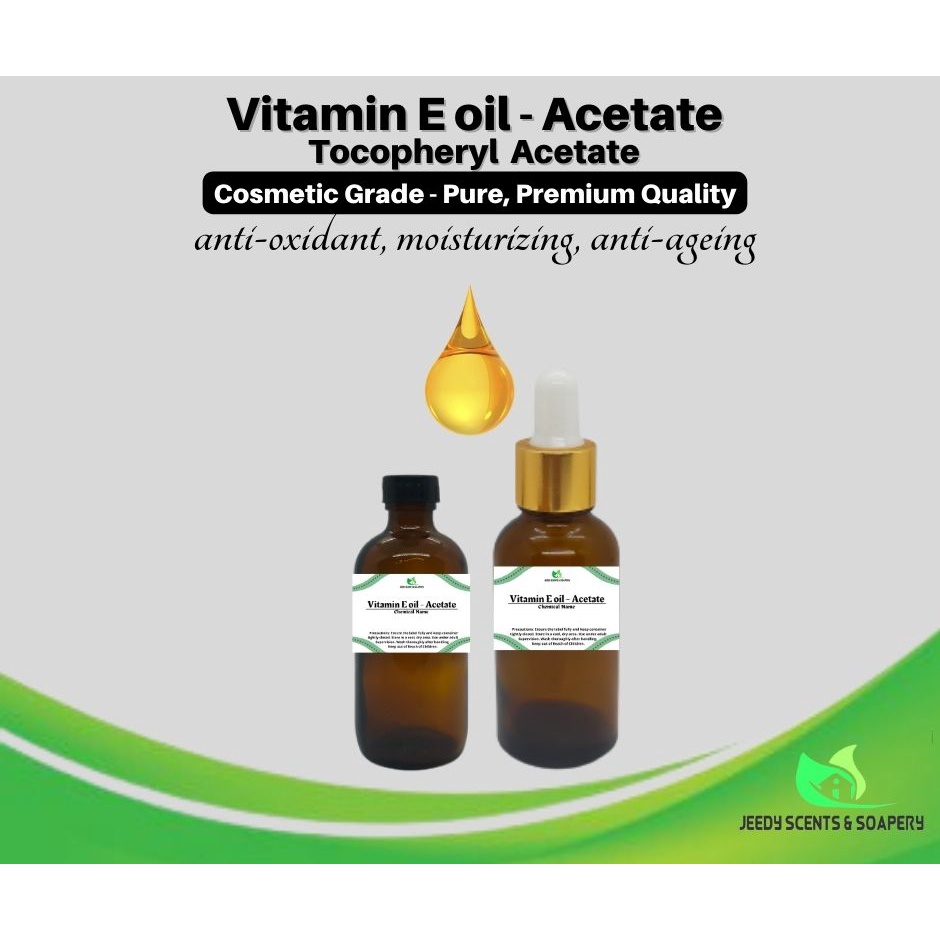 Vitamin E oil -Acetate (Cosmetic Grade – Pure, Premium Quality ...