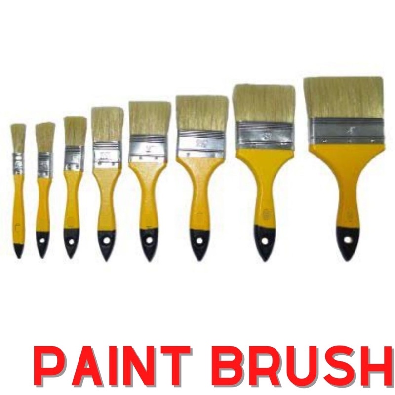 PAINT BRUSH 1/2” 1” 1-1/2” 2” 3” 4” | Shopee Philippines