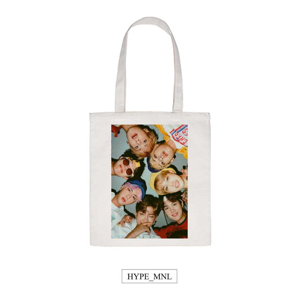 BTS PRINTED CANVAS TOTE BAG | Shopee Philippines