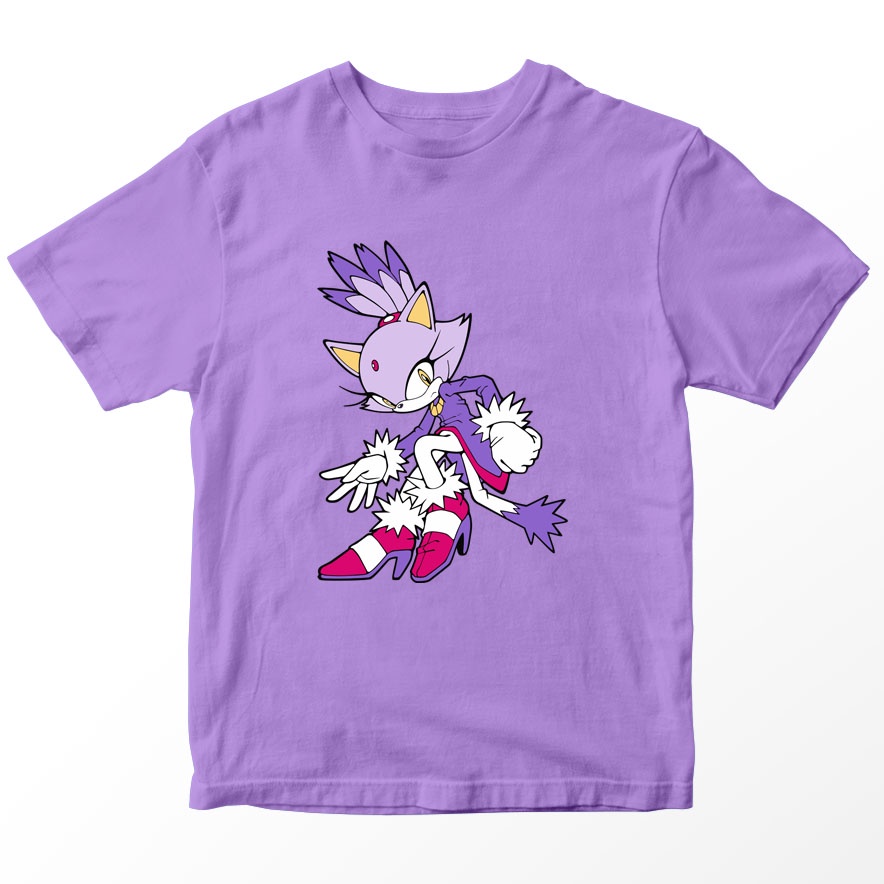 UNGU Children's Sonic the Hedgehog Blaze T-shirt, Light Purple Lilac ...