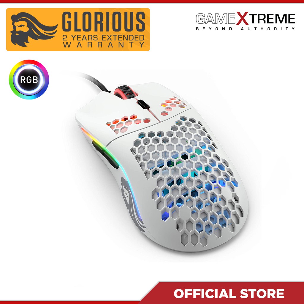 Glorious Model O- (minus) Wired RGB Gaming Mouse (Matte White) | Shopee ...