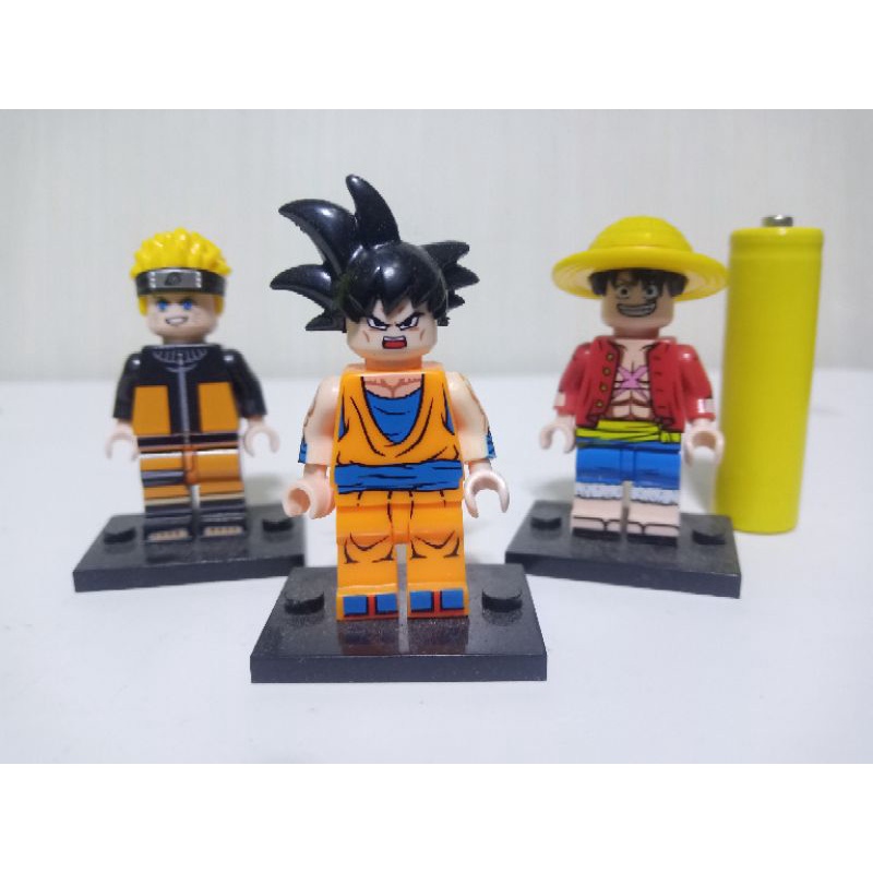 Goku Naruto Luffy Lego Figure Set | Shopee Philippines