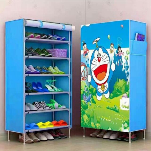 3D 6 layers Shoe Rack Organizer (Doraemon) | Shopee Philippines