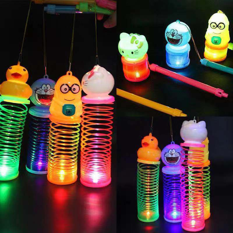 Luminous Small Lantern Rainbow Circle Portable Flash Toy Yellow Duck ...