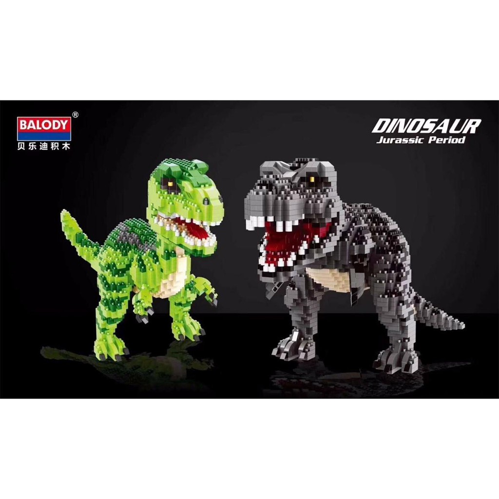 Balody Mini Blocks dinosaur Building Toy tyrannosaurus Model brinquedo ...