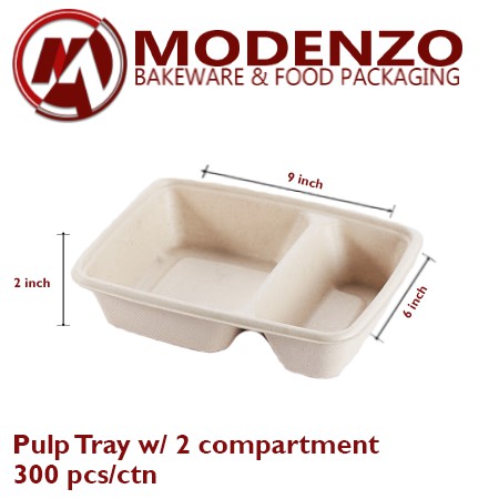 Pulp lunch box 2C - with plastic lid | Shopee Philippines