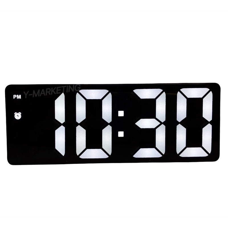 LED Digital Alarm Clock (Time/ Date/ Temperature) POWER: Battery Or Usb ...