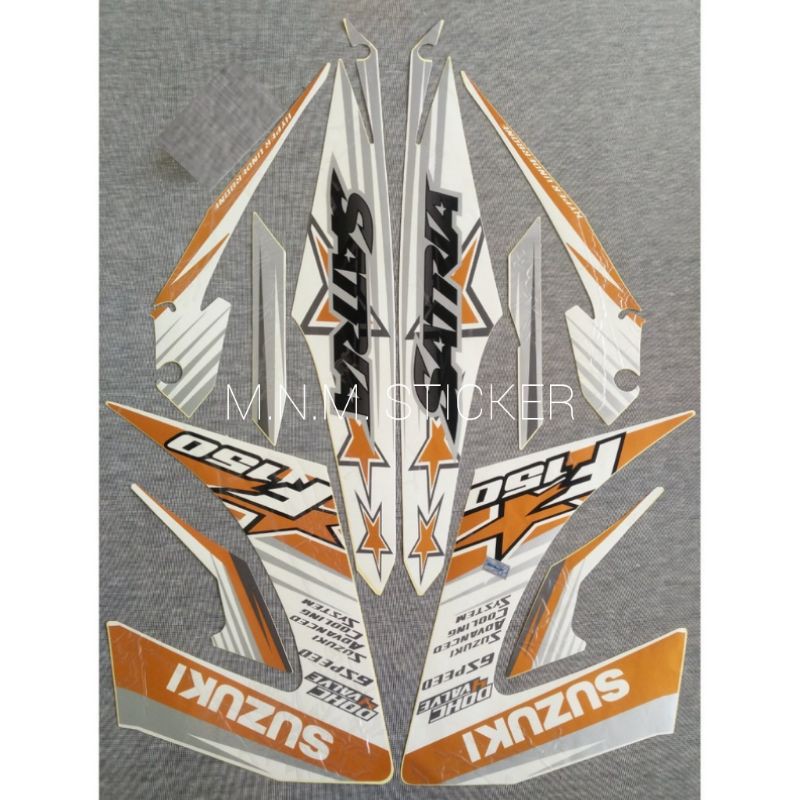 Raider 150 Reborn Decals/Sticker 2014 model Carb White Gold | Shopee ...