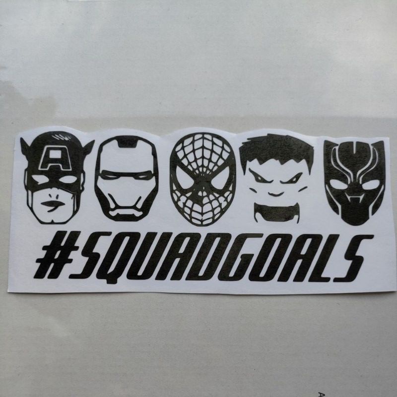 MARVEL SQUAD GOALS Vinyl Decals | Shopee Philippines