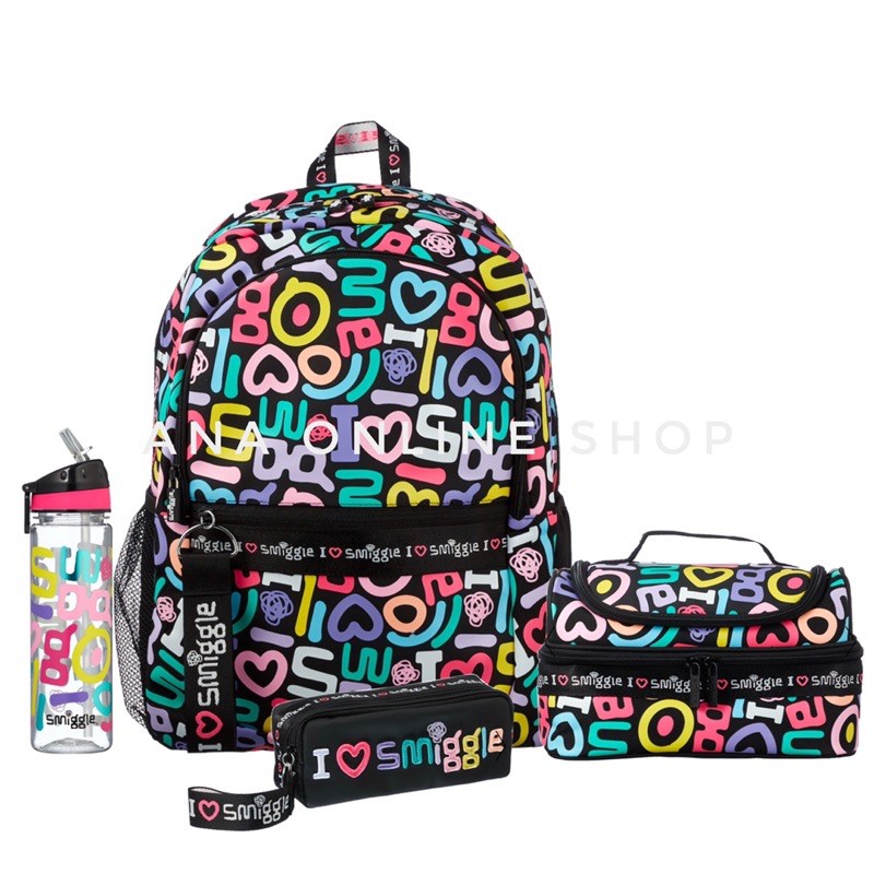 New smiggle schoolbag children's backpack for Primary Children | Shopee ...