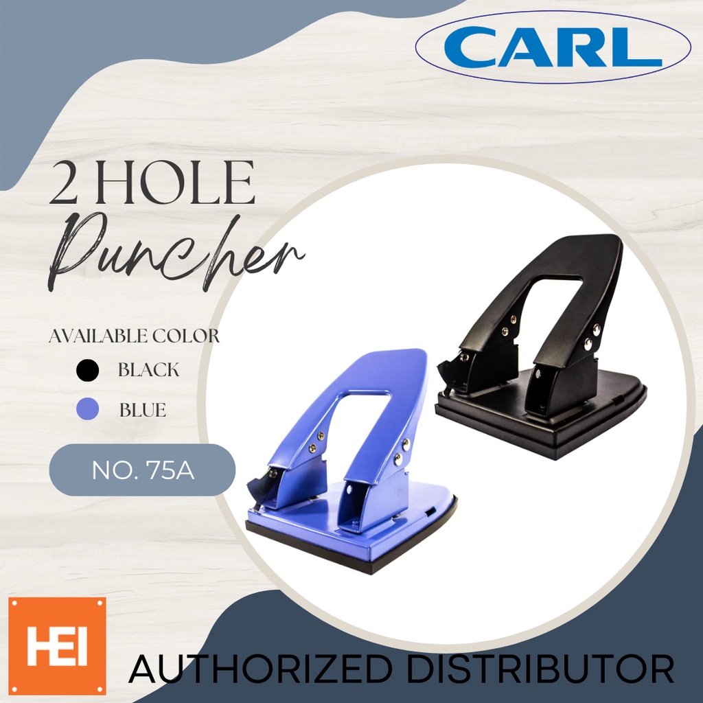 CARL 2-Hole Paper Puncher 75A Heavy Duty ( Random Color ) | Shopee ...