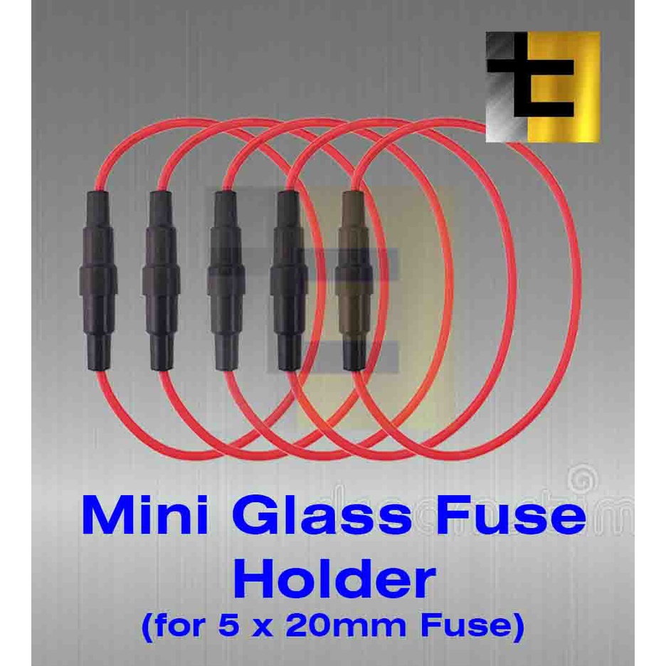 Glass In-Line Fuse Holder Box Screw Connect(Sold per Pc) | Shopee ...