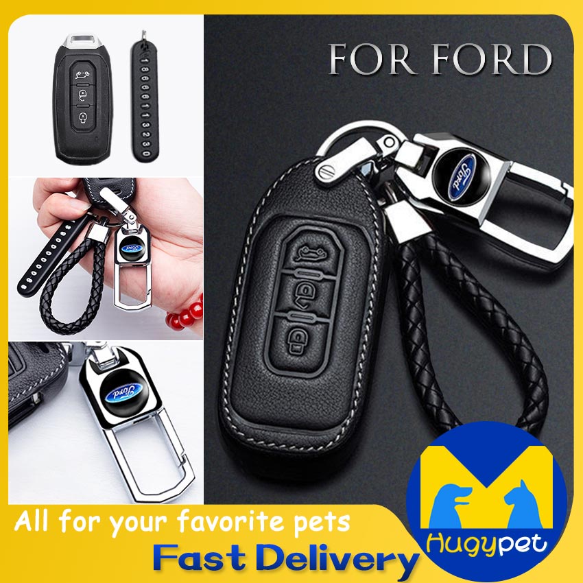 Ford Territory Key Cover Genuine Leather Car Remote Keychain Full Case ...