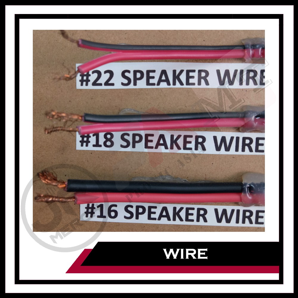 SPEAKER WIRE Red-Black (#14GA, #16GA, #18GA, #22GA) Price per meter ...