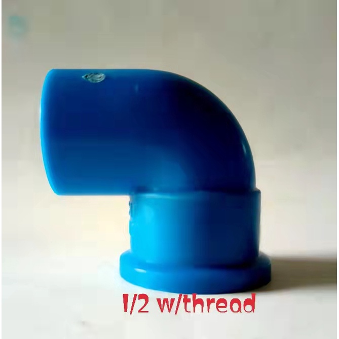 [FS]ELBOW blue fittings PVC type(with/without THREAD) | Shopee Philippines