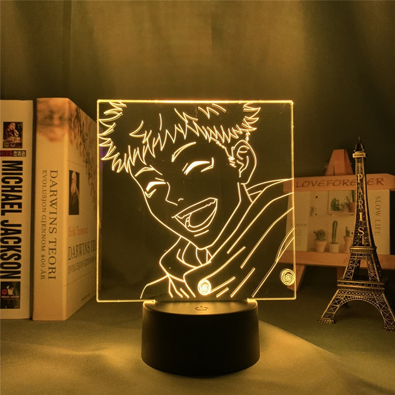 Jujutsu Kaisen Night Light Yuji Itadori Colors Changing Touch Remote ...