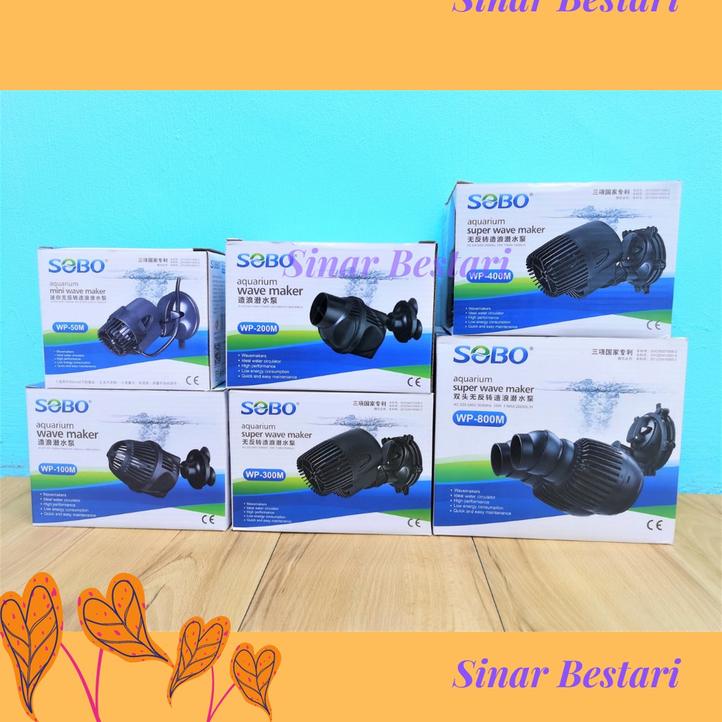 Sobo Wave Maker Aquarium Flow Pump For Aeration Circulation WP-50M WP ...