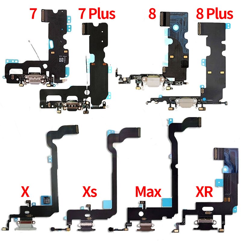 IPhone 7 8 Plus Xs Max X XR USB Port Charger Dock Connector Mic ...