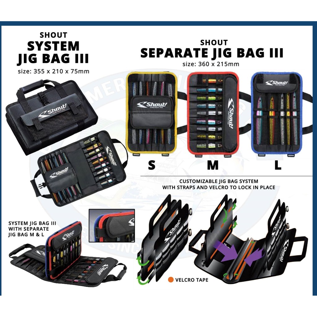 SHOUT SYSTEM JIG BAG III & SEPARATE SYSTEM JIG BAG III japan quality ...